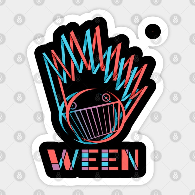 Ween Boognish In 3d Ween Sticker Teepublic